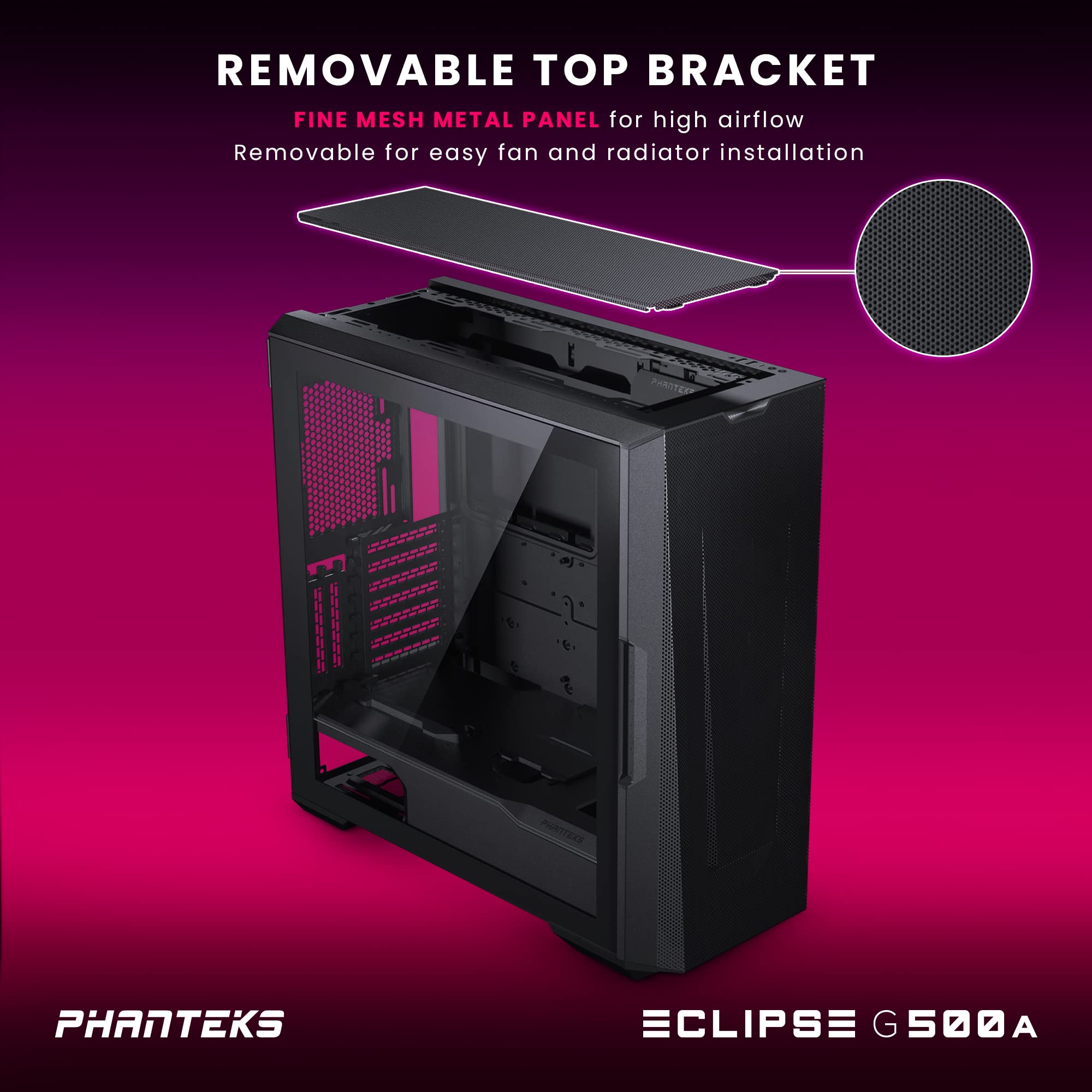 Mua Phanteks Eclipse G500A Mid Tower Case, DRGB, Black trên Amazon Mỹ ...