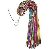 Amazon.com: 41 Inch Long Multicolored Satin Ribbon Windsock Streamer ...