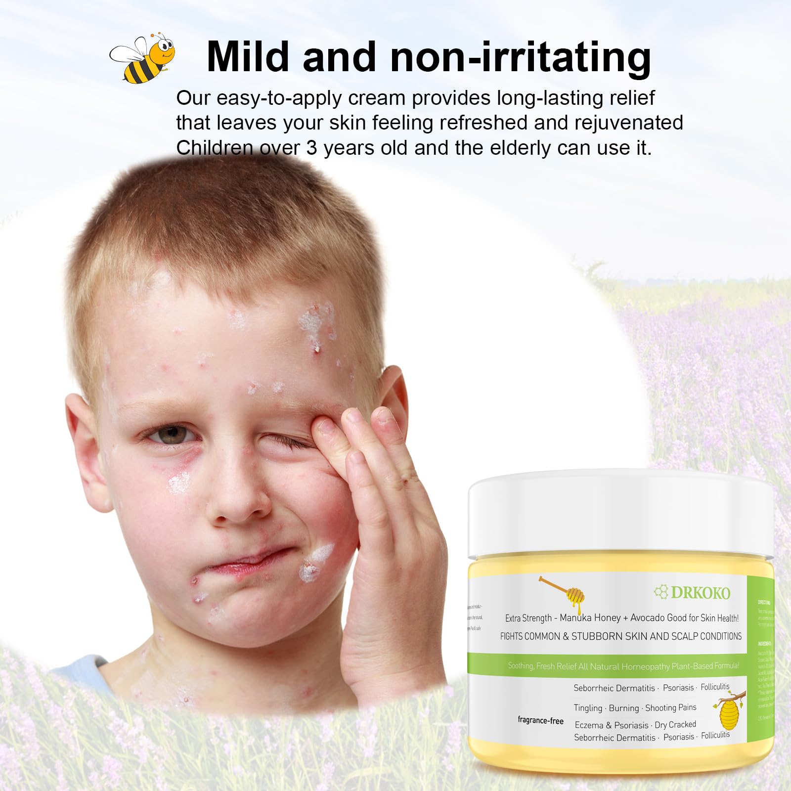 Mua 1 Pack Manuka Honey Eczema, Tea Tree Oil, Heat Rash Cream, Jock ...