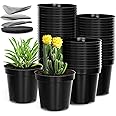 Amazon.com: RooTrimmer 40 Pack 4 Inch Plant Nursery Pots with Mesh Pad ...