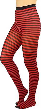 ToBeInStyle Women's Striped Tights at Amazon Women’s Clothing store