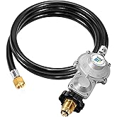 Amazon.com : GasSaf 10FT 2 Stage Propane Regulator with Hose, Dual-Stage Propane Regulator for ...