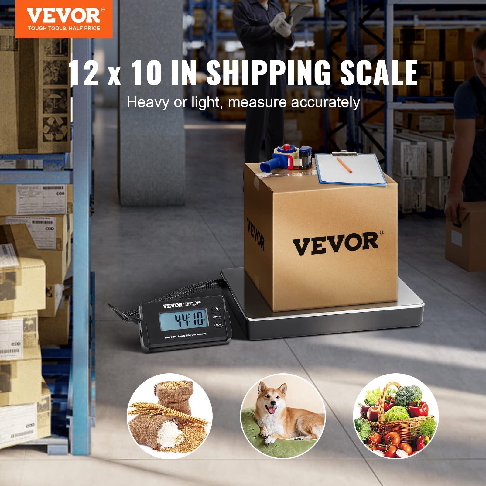 Mua VEVOR Digital Shipping Scale, 440 lbs x 1.7 oz. Heavy Duty Postal ...