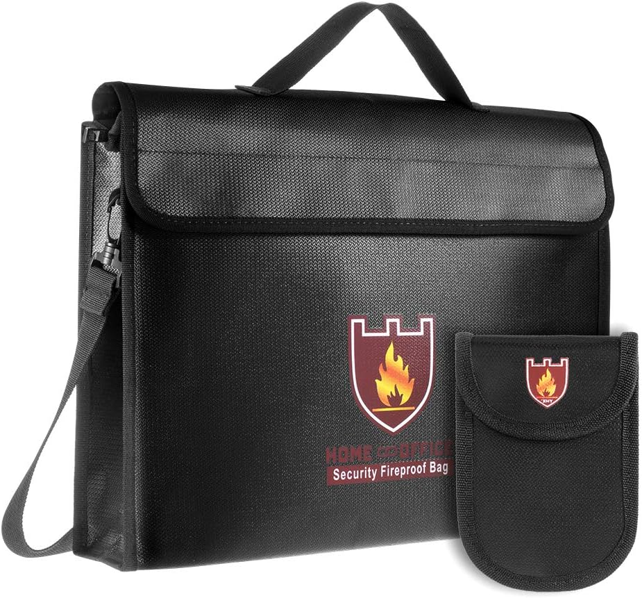 Fireproof Document Bag and Fireproof RFID Signal Blocking Bag,File ...