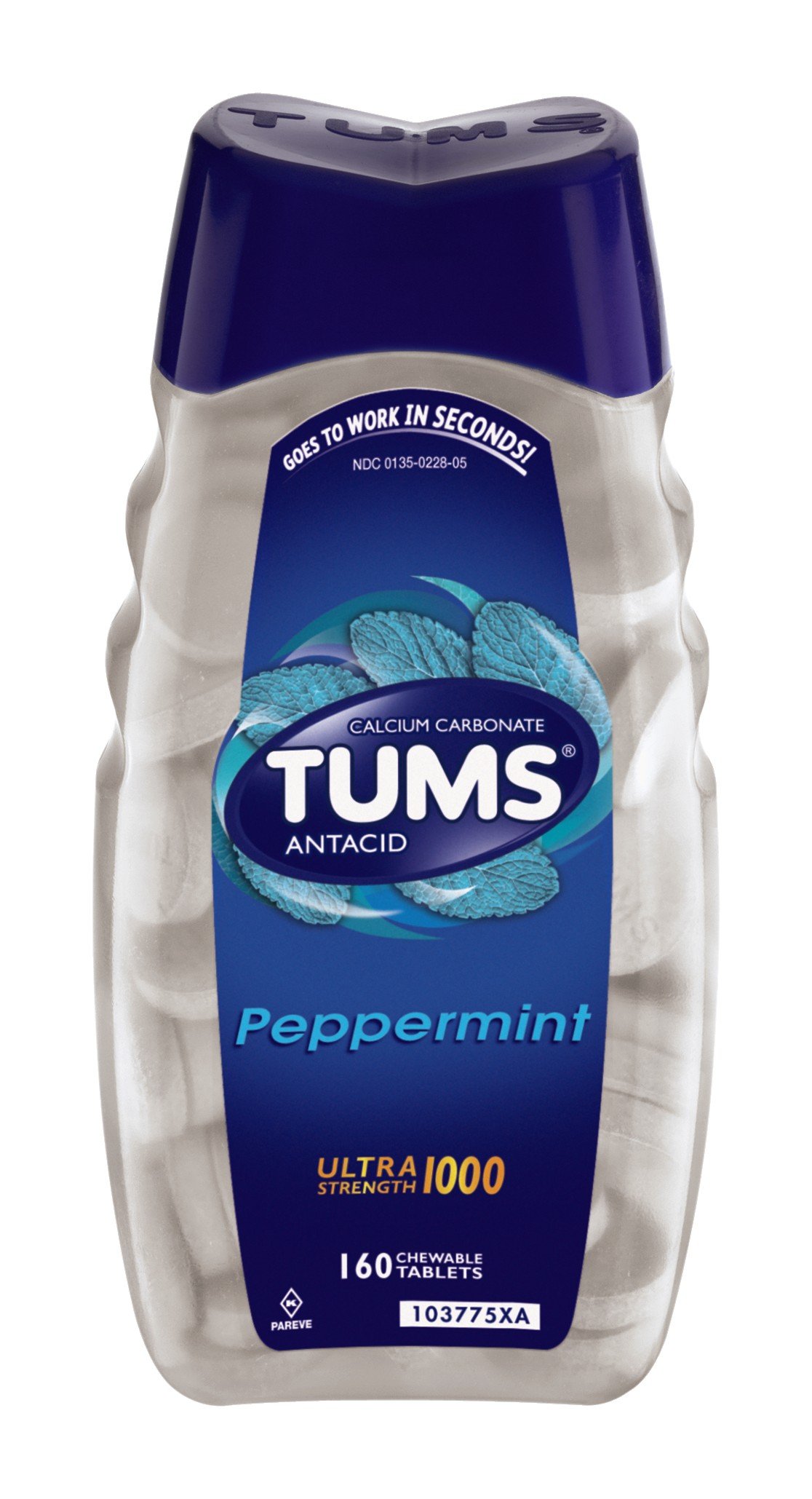 Amazon.com: Tums Antacid, Ultra Strength 1000, Peppermint, 72 Chewable ...