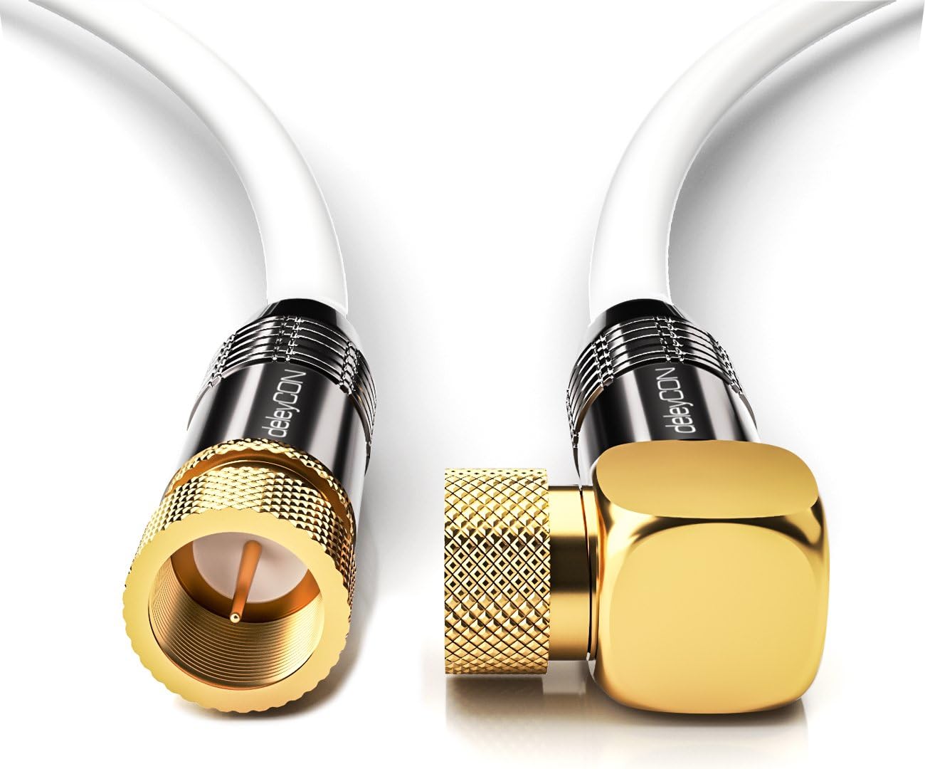 deleyCON 12.5m (41.02 ft.) SAT Antenna Cable Coaxial Satellite Cable ...