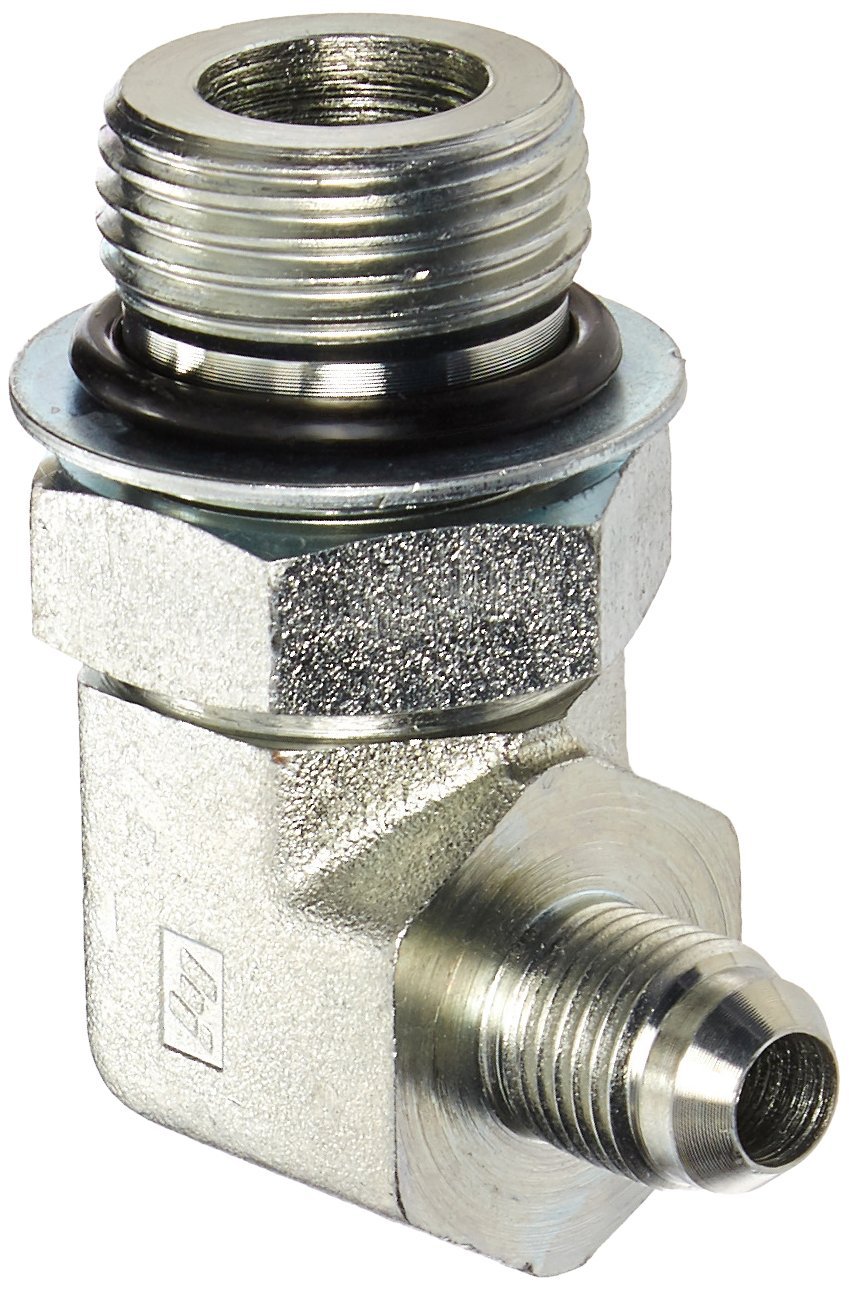 Brennan Industries 6801-16-16-NWO-FG Forged Steel 90 Degree Elbow Tube Fitting 1 Male JIC x 1 ...