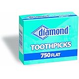 Amazon.com: Diamond Flat Toothpicks 750ct, 3 Pack : Health & Household