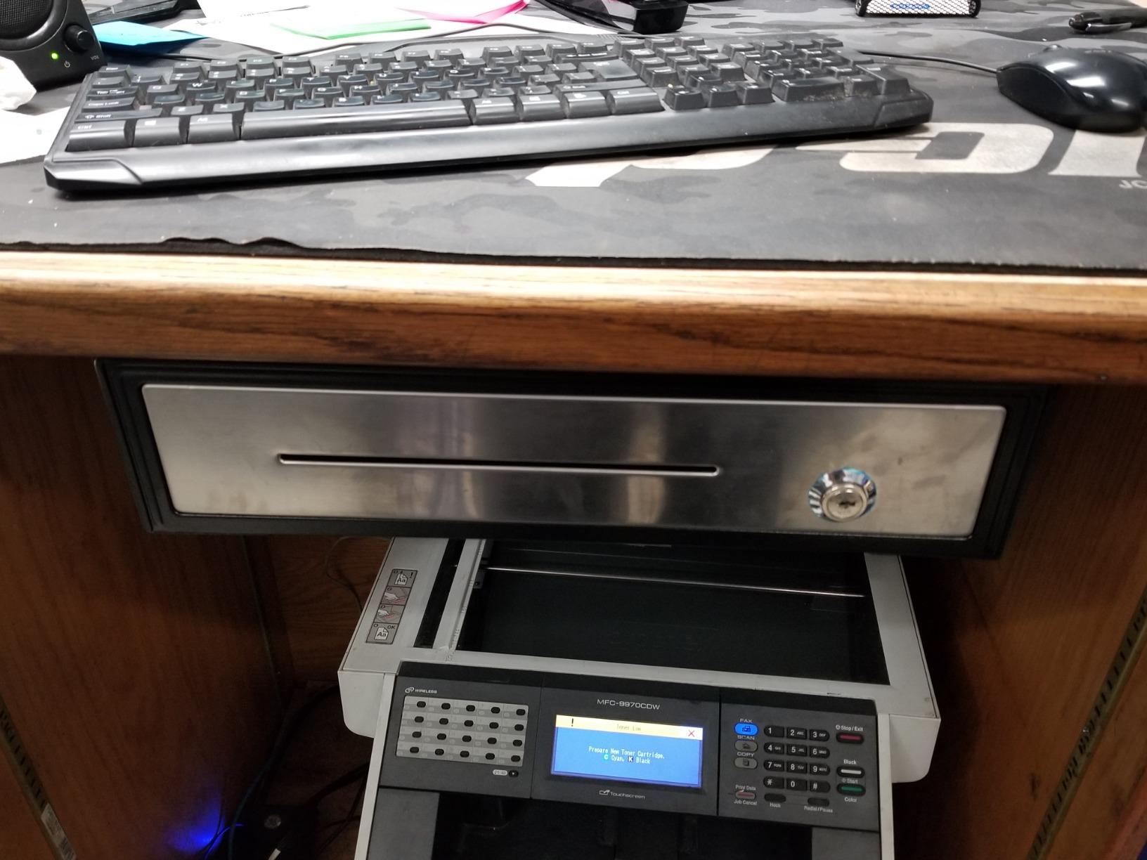 $18/mo - Finance HK SYSTEMS 16" Heavy Duty Black "Push" Open Cash ...