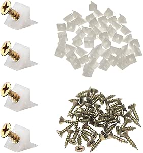 60Pcs Drawer Mending Wedges Drawer Bottom Support Brackets, Plastic ...