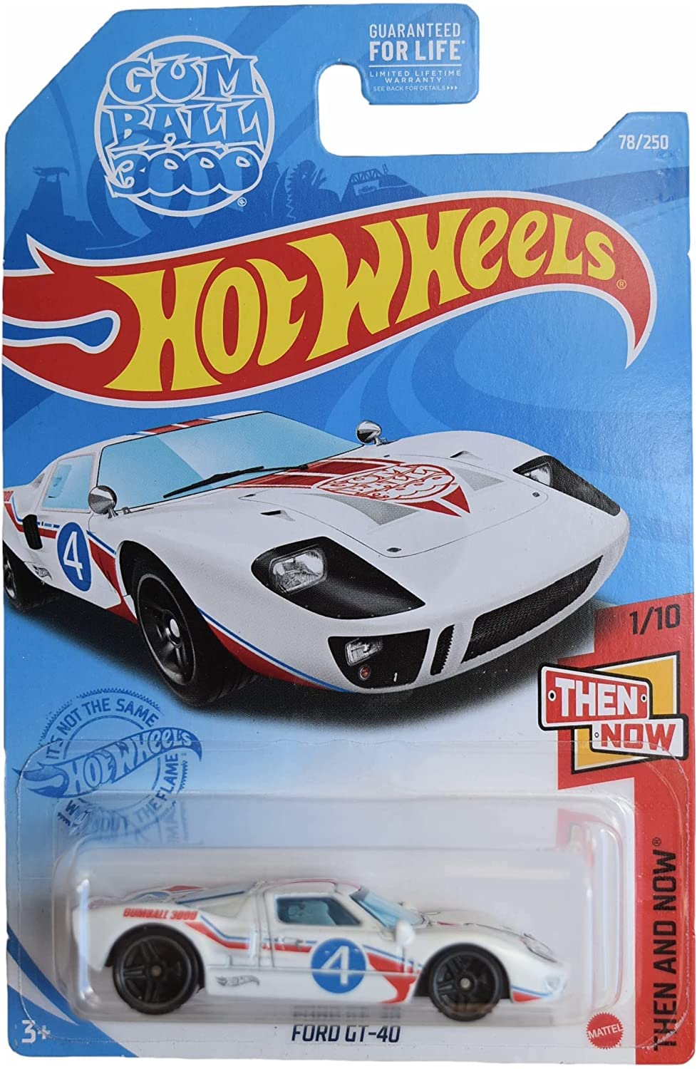 Mua Hot Wheels Ford GT 40, [White] 78/250 Then and Now 1/10 trên Amazon ...