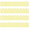 Amazon.com: 72 Feet Yellow Gingham Bulletin Board Borders Buffalo Plaid ...