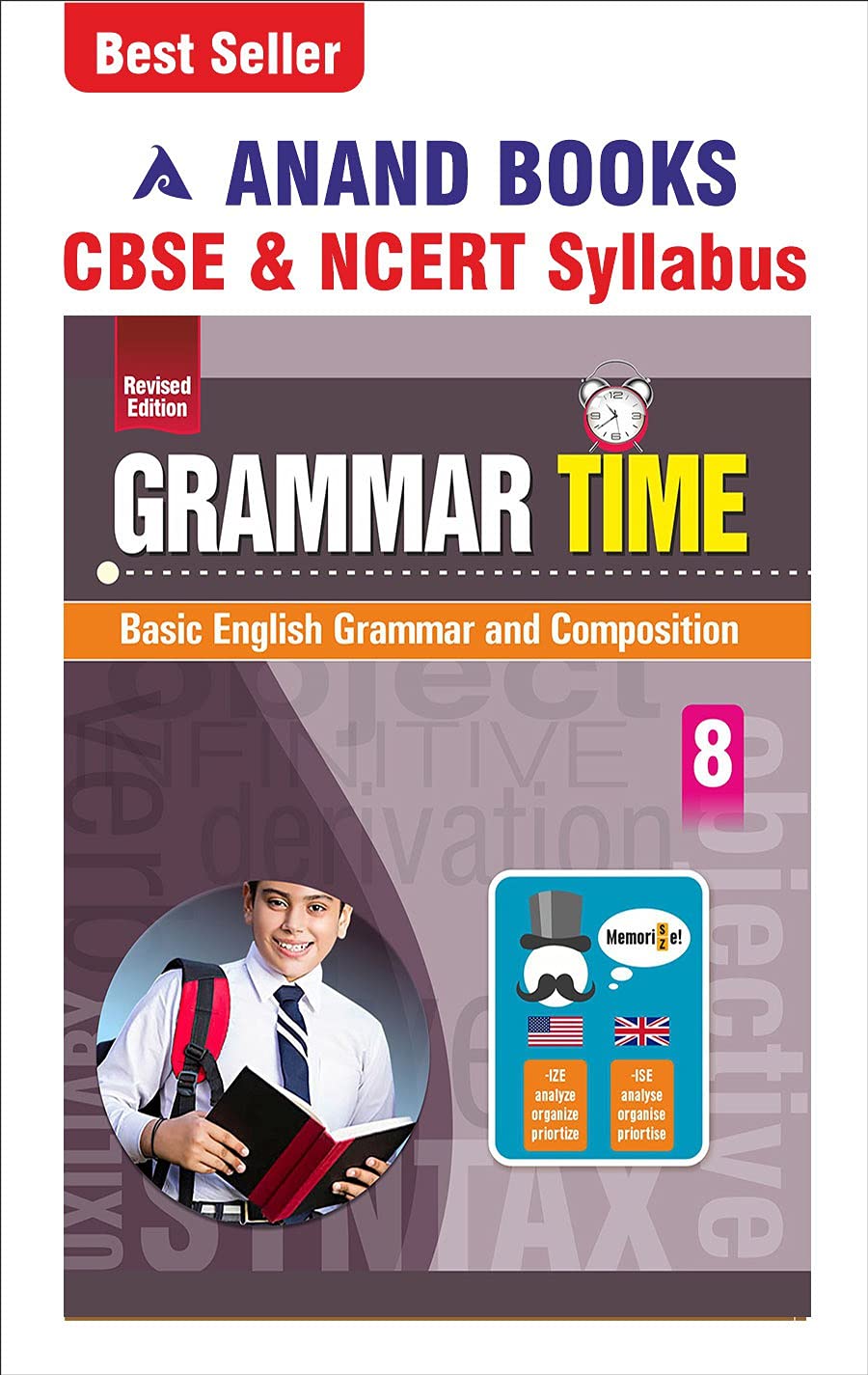 Anand Books Grammar Time 8 English Grammar Composition Book For Class 