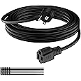 Amazon.com: Extension Cord 4 FT, 3 Prong Extension Power Cord, 45 ...