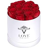 Amazon.com: VLove® Forever Preserved Roses in a Box | Real Roses That ...