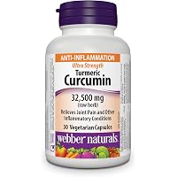 Webber Naturals Turmeric Curcumin Ultra Strength, 32,500 mg of Raw Herb ...