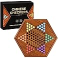 Amazon.com: 15 inches Chinese Checkers Large Wooden Chinese Checkers Game Board Set with Storage ...