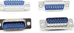 Amazon.com: Pc Accessories- DB15/DA15 Male D-Sub Solder Type Connector ...
