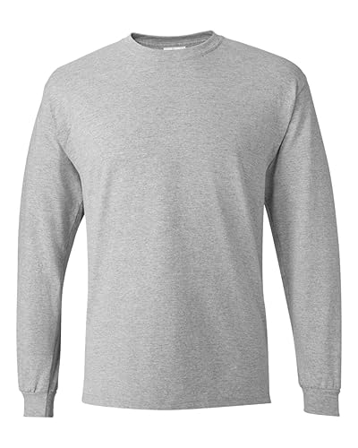 Hanes Men's Essentials Long-Sleeve T-Shirt, Crewneck Cotton T-Shirts ...