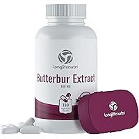 Amazon.com: Butterbur Extract 100mg 180 Vegetarian Capsules | Made in ...