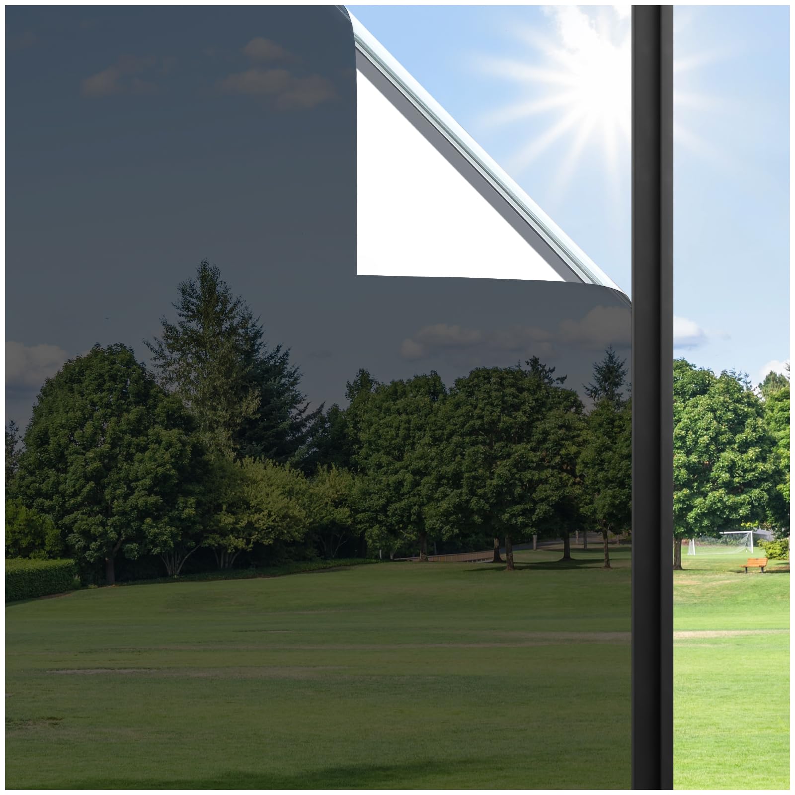 Haton Window Privacy Film One Way Window Tint Film Sun Blocking Anti UV ...