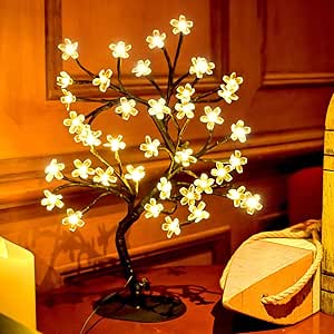 Amazon.com: Cherry Blossom Tree Light,17inch 40LED Lighted Tabletop ...