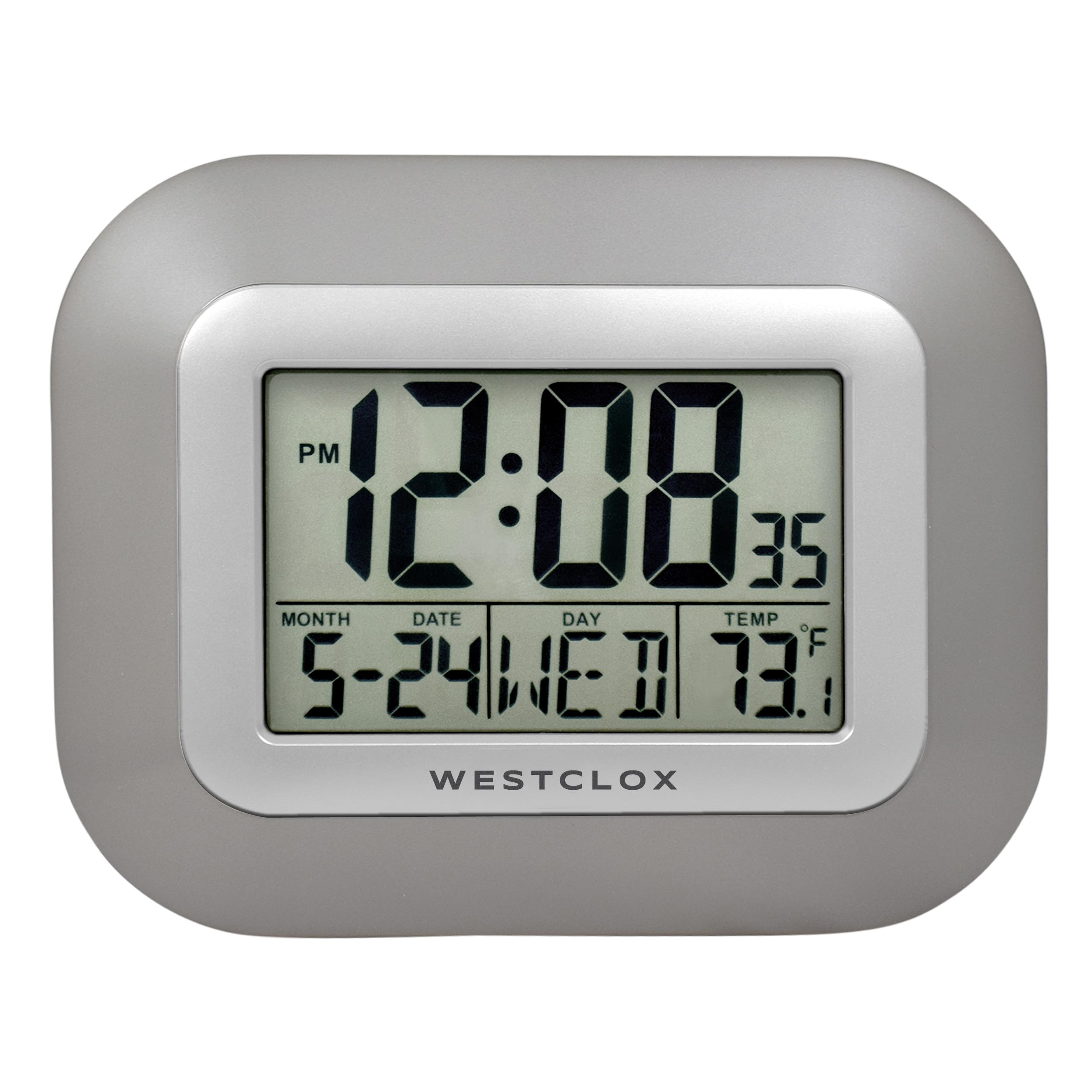 Westclox Large Digital Wall Clock Battery Operated Large Digital Clock ...
