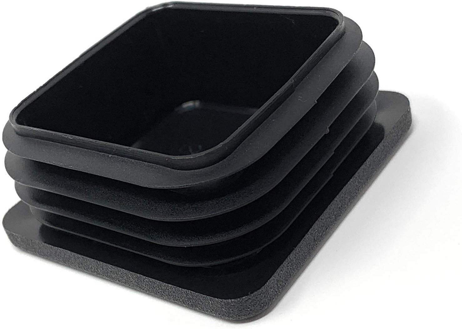 Design61 4 x Square Pipe Plugs Lamellar Plugs 90 x 90 mm with Slats for ...