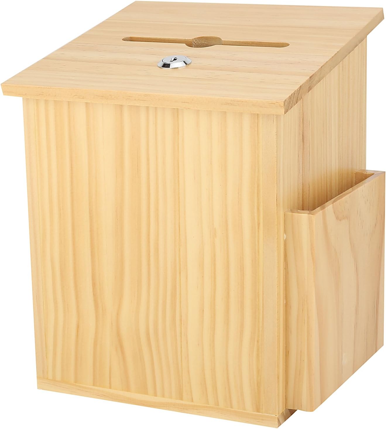 My Charity Boxes ~ Wood Suggestion Box ~ Ballot Box with Pocket ...