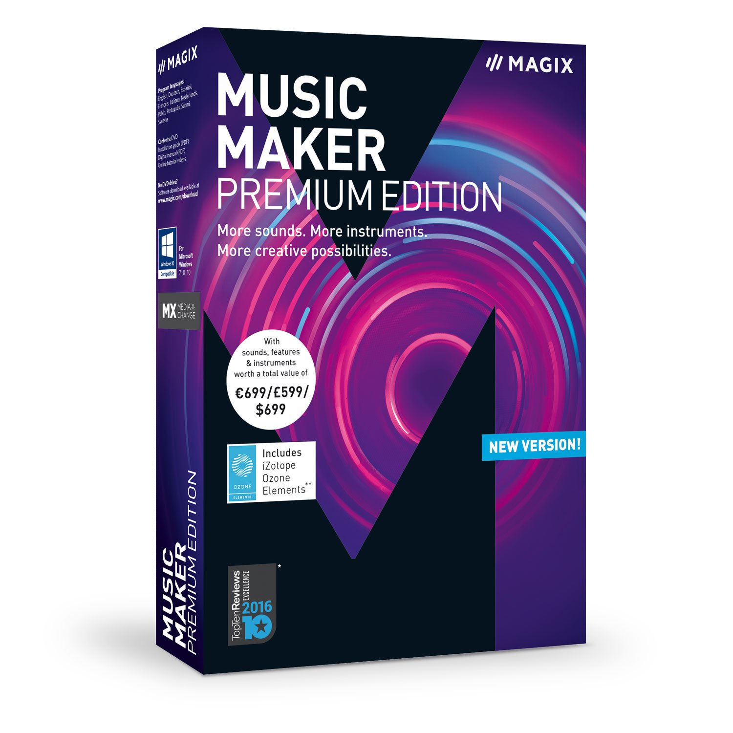 Buy MAGIX Music Maker 2018 Premium Edition The Audio Software With Buy MAGIX Music Maker 2018 Premium Edition The Audio Software With