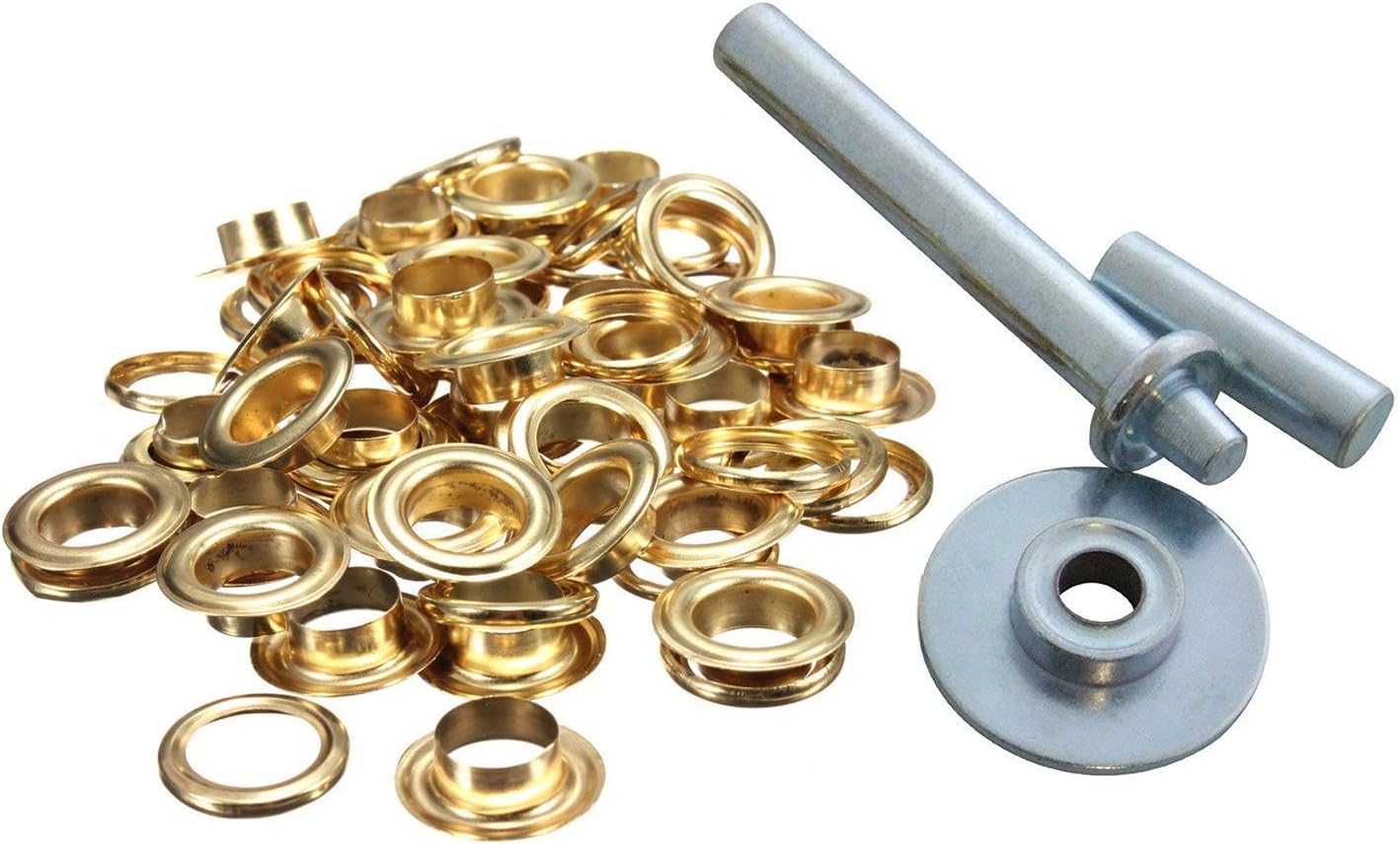Trimming Shop Gold Eyelets Grommet with Three Set Hand Tool for ...