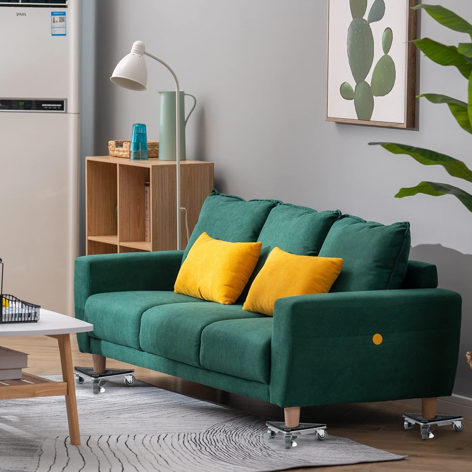 Mua Furniture Moving Dolly 3 Wheels Heavy Duty Wheel Movers Lockable ...