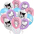 Amazon.com: 16Pcs Cute Anime for kuromi Party Decoration Balloons,Latex ...