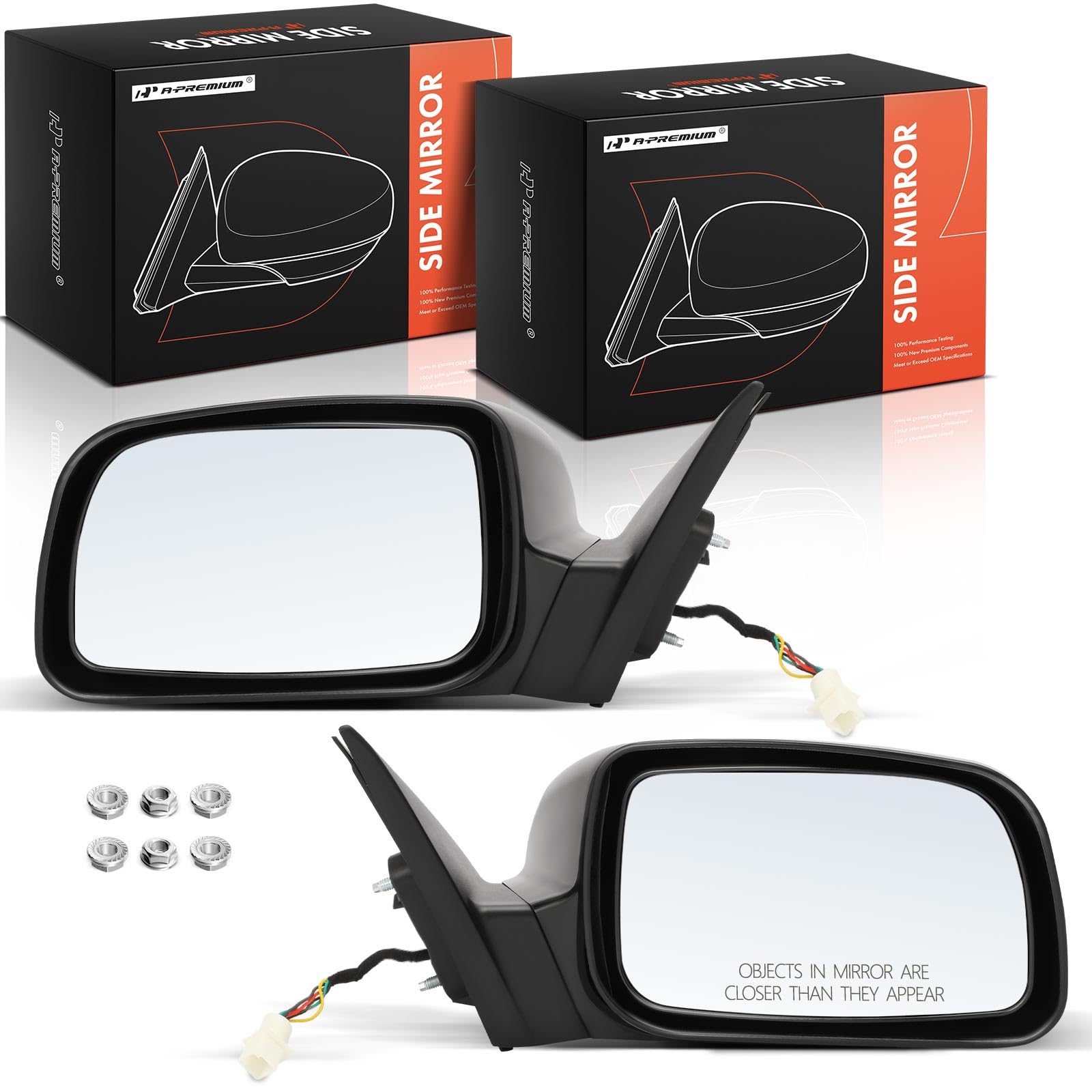 A-Premium Pair (2) Driver & Passenger Side Power Door Mirrors ...