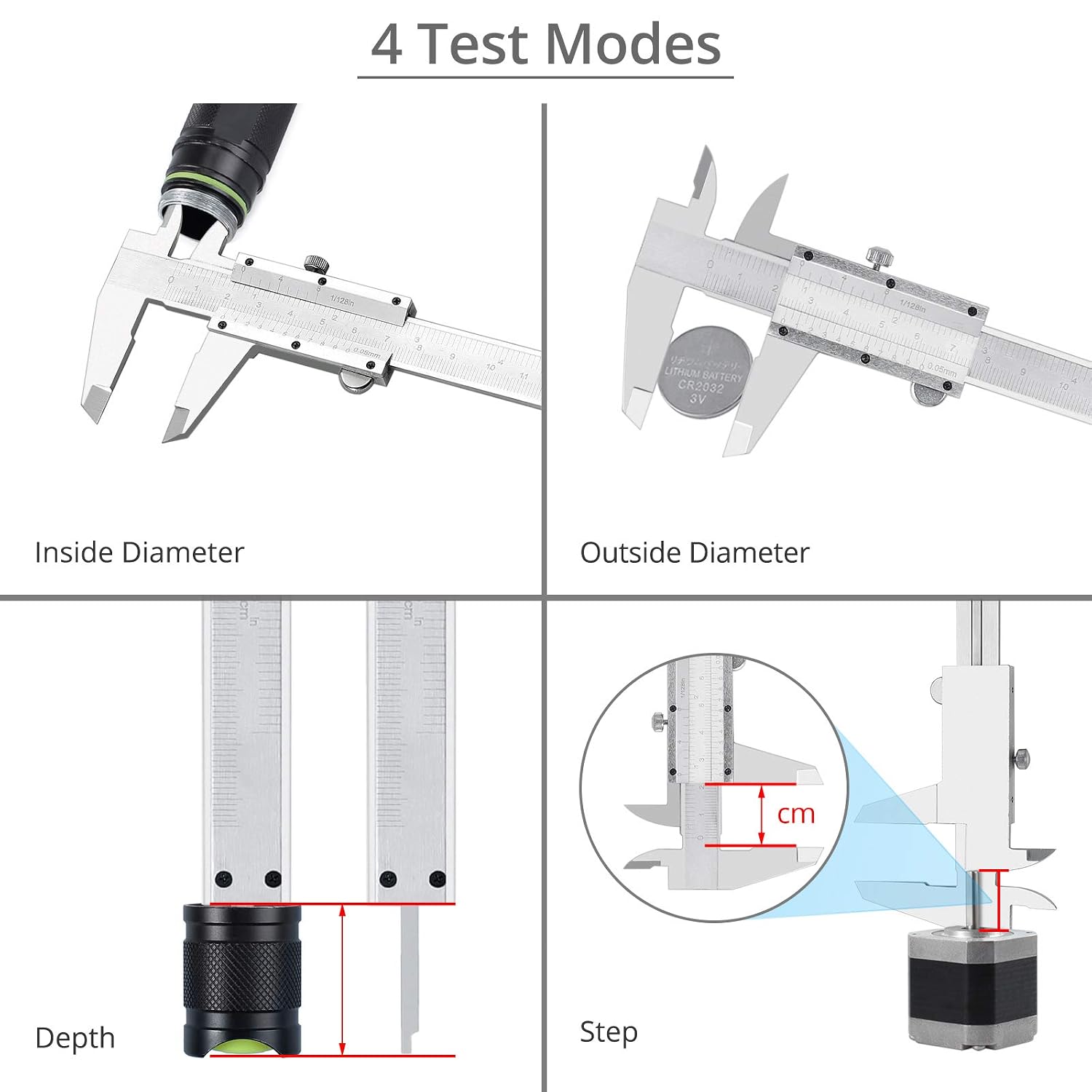 Proster Vernier Caliper And Feeler Gauge 150mm/6 Inch Caliper Vernier ...