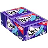 Chiclete Trident Max Cool Raspberry Sem Açúcar - Caixa com 14 unid. de ...