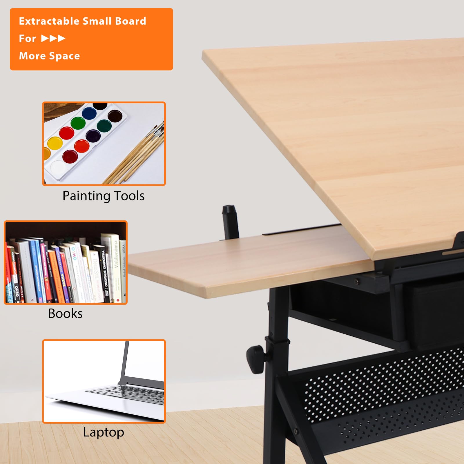 Mua BBBuy Drafting Table Drawing Desk Art&Craft Work Station Height ...