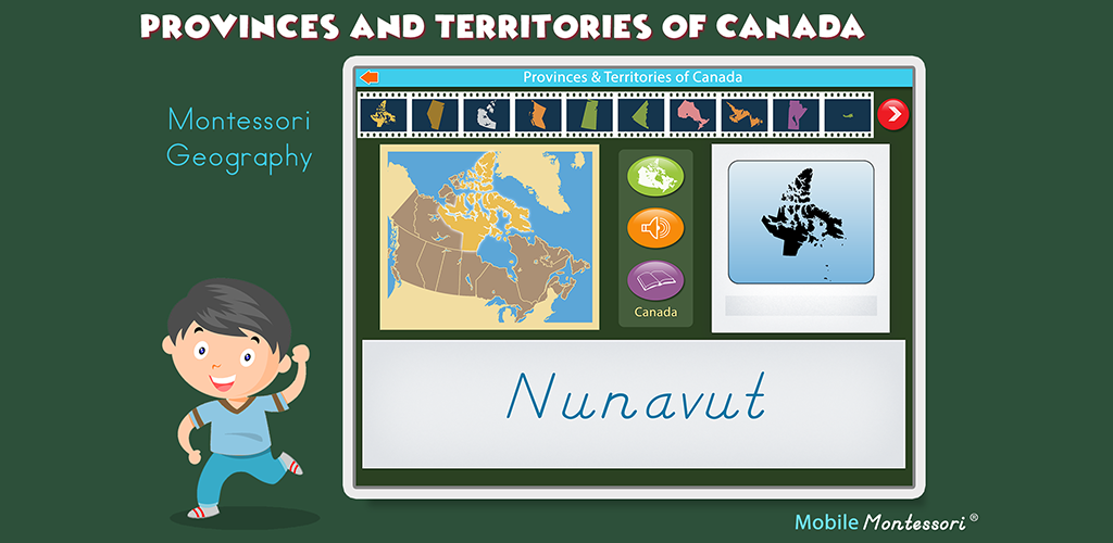 Provinces and Territories of Canada - Montessori Geography:Amazon.ca ...