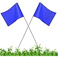 Amazon.com: 200Pack Blue Marking Flags, JIZHGRAD 15x4x5 Inch Marker ...