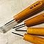 Amazon.com: MEEDEN Wood Carving Tools Knife Kit #1 Straight Skew Gouge V-parting Chisel, Pack of ...