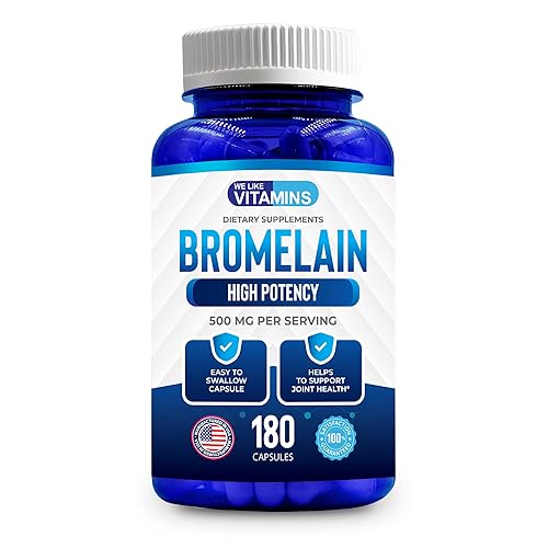 We Like Vitamins Bromelain 500mg Capsules - 2400GDU/g - Organic ...