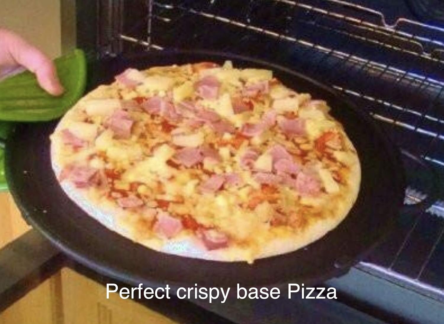 WellBake Large Silicone Splatter Guard/Pizza Tray – Black – 31cm 10 ...