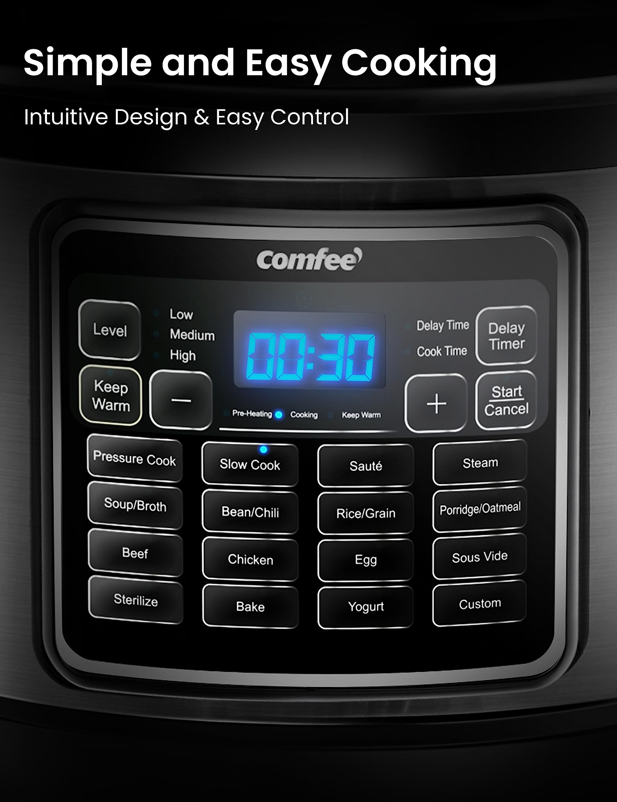 Mua COMFEE’ 16 in 1 Electric Pressure Cooker Instant Multi Cooker Olla ...
