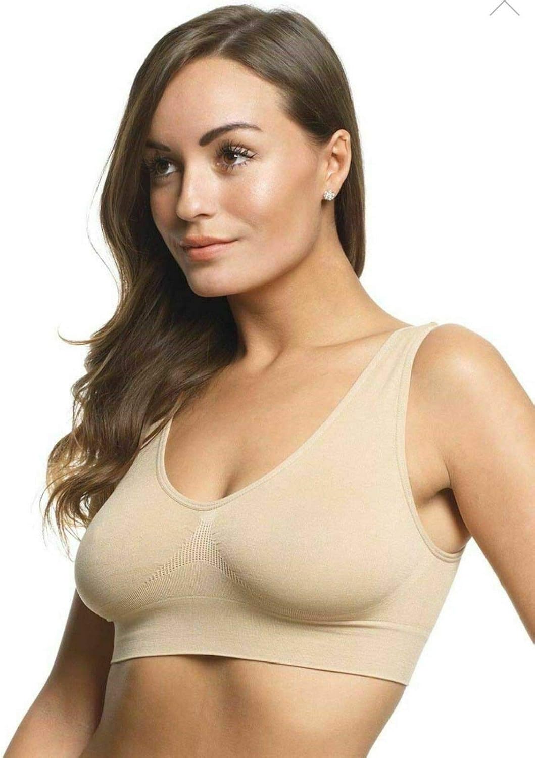 SUREFIT SEAMLESS PADDED PULL ON BRA COMFORT STRETCH CONTROL BRA Size S