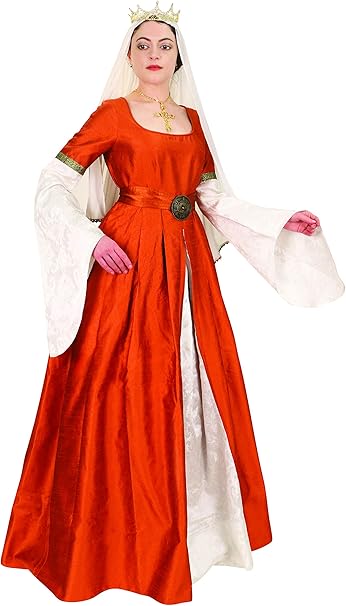 Windlass Amber Taffeta Medieval Lady in Waiting Dress with Scoop ...