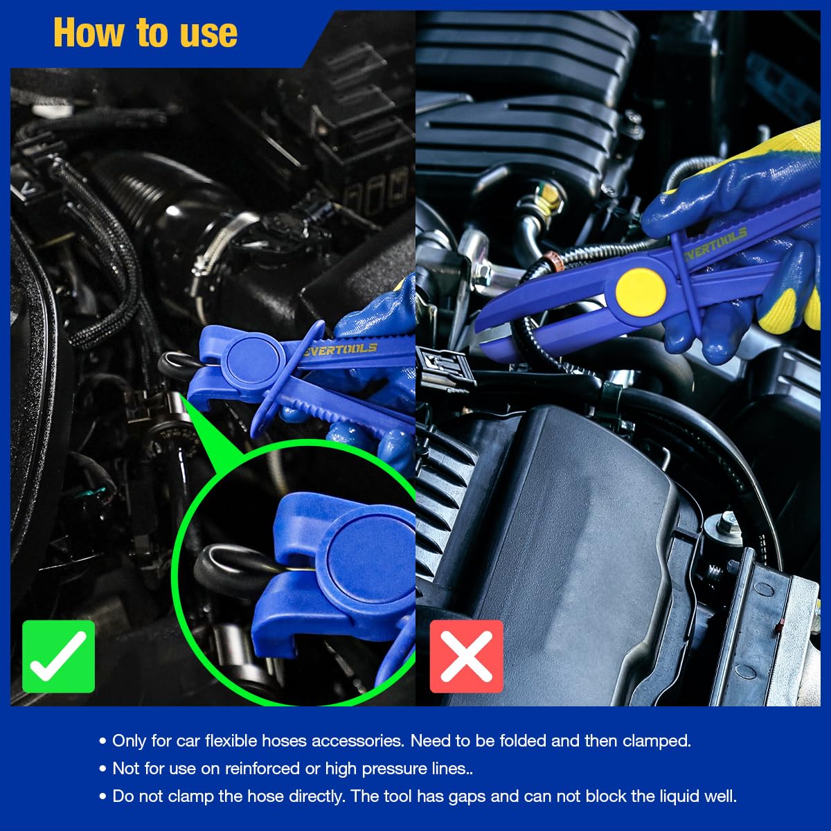 Mua Evertools 6pc Radiator Hose Clamp Plier, Fuel Line Clamp Pliers ...