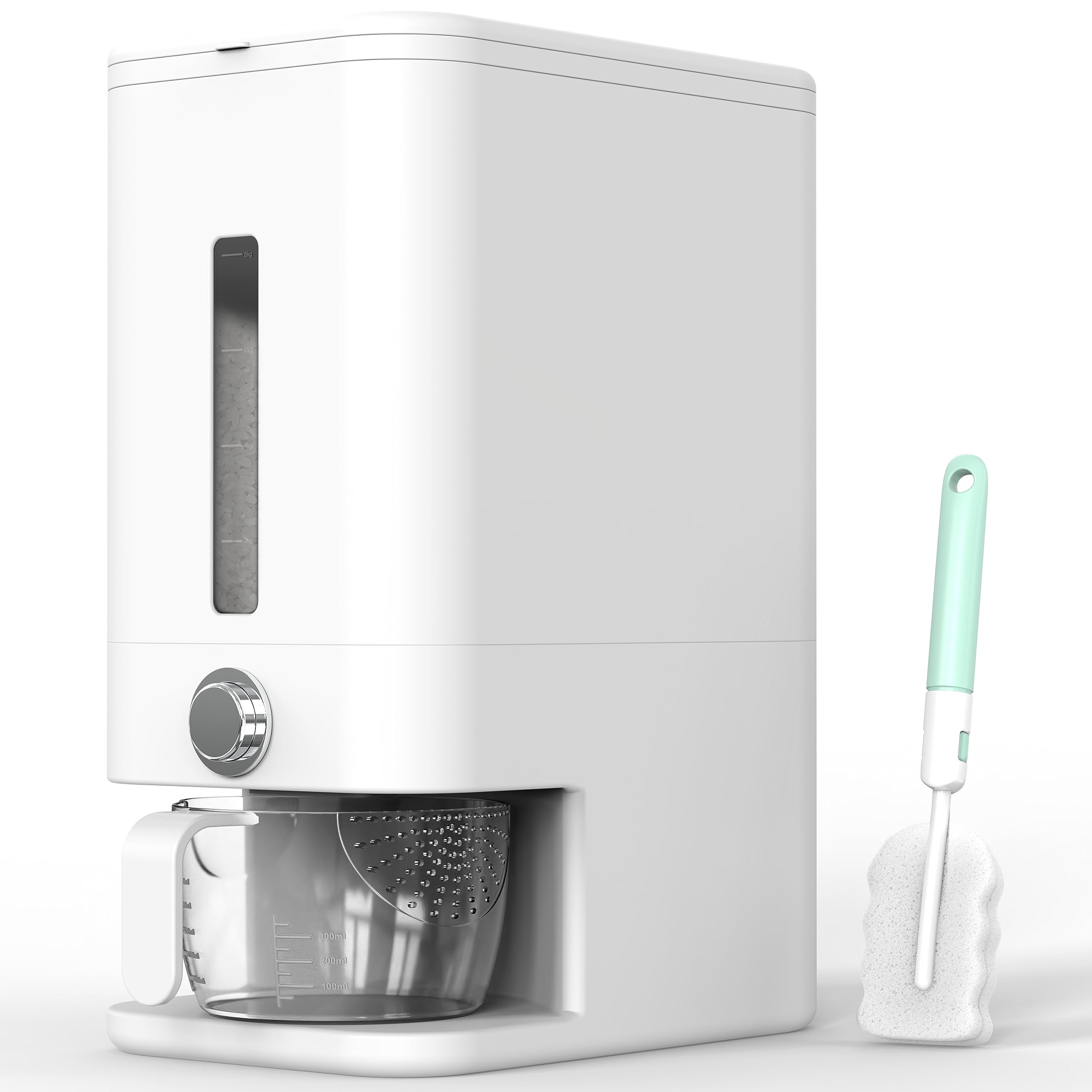 Retail Blade 25lb Rice Dispenser - Air Tight Grain & Rice Container ...