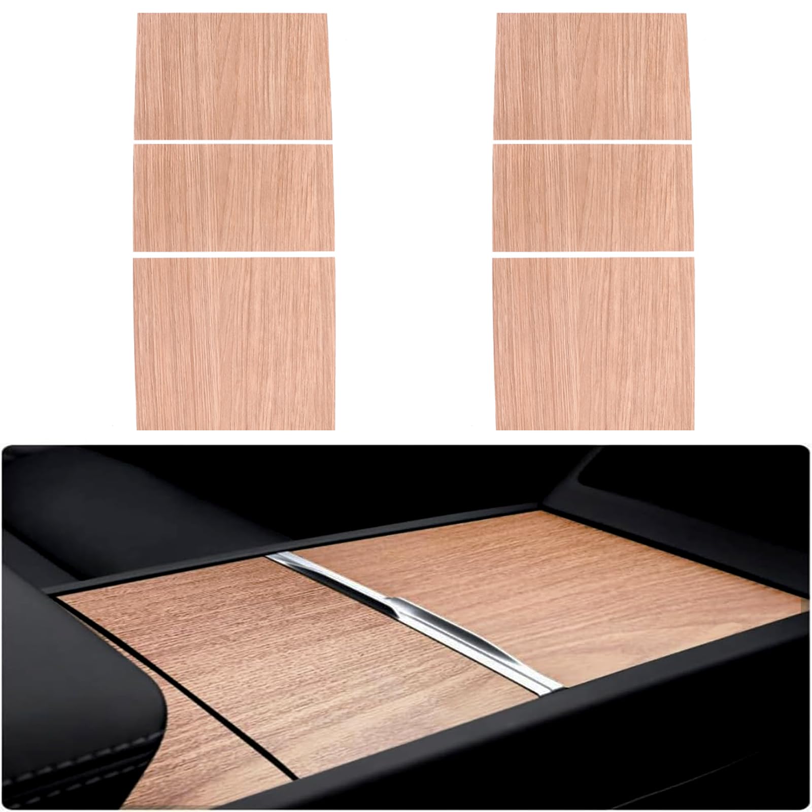 Wolpark Tesla Model 3 2024 Center Console Cover Kit Wood Console Cover ...
