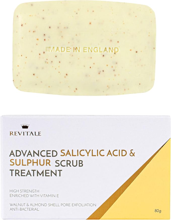 Revitale Advanced Salicylic Acid & Sulphur Scrub Treatment Soap: Amazon ...