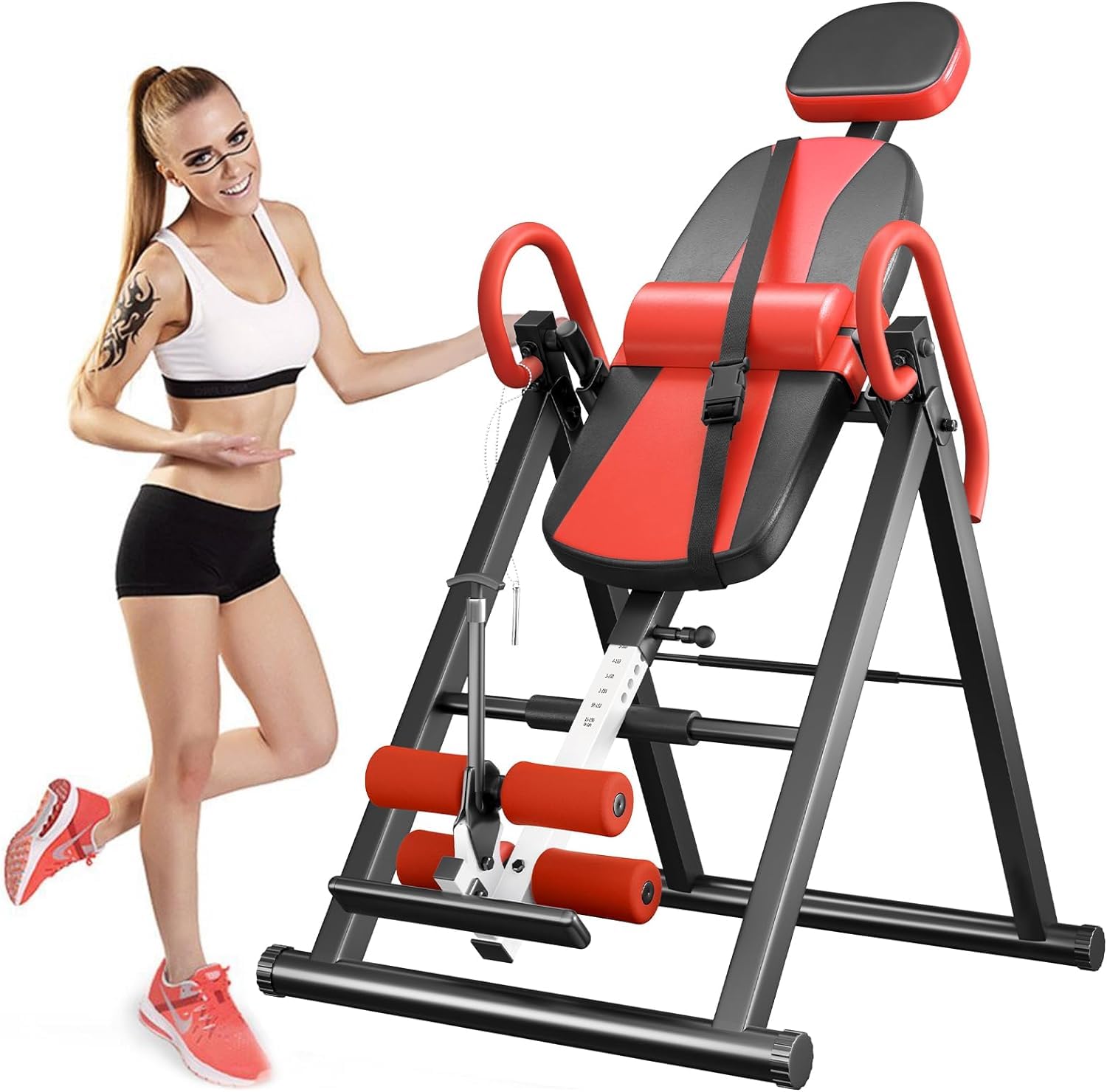 Dripex Heavy Duty Gravity Inversion Table 300 lbs Capacity with ...